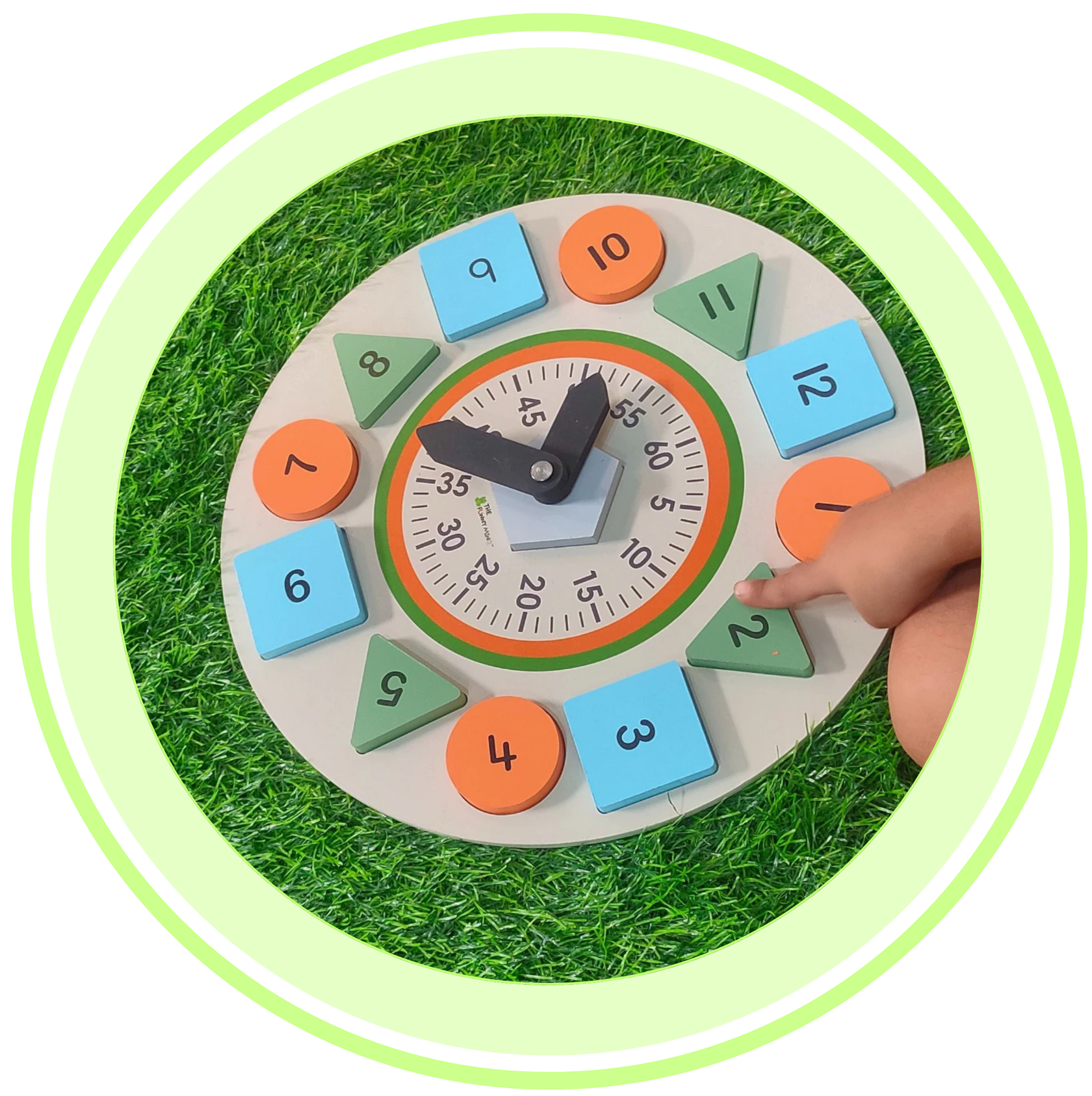 Buy color shape sorting teaching clock online | The Funny Mind